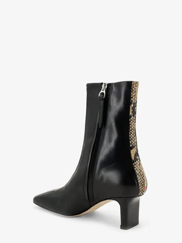 AeydĒ Leather Ankle Boots - Black