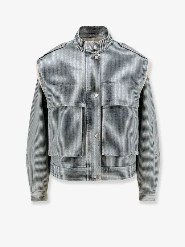 MARANT ETOILE Edany Cotton Twill Jacket - Blue