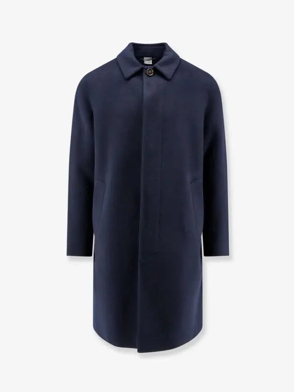 Aspesi Virtuoso Wool Coat - Blue