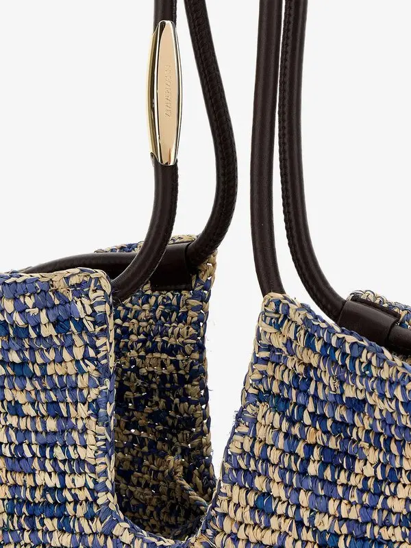 Zimmermann Goldentime Raffia Shoulder Bag