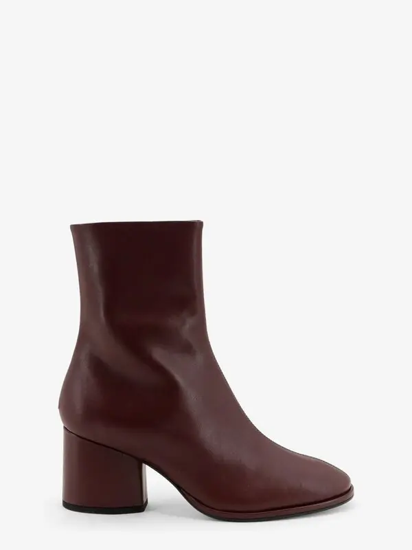 AeydĒ Leather Ankle Boots - Red