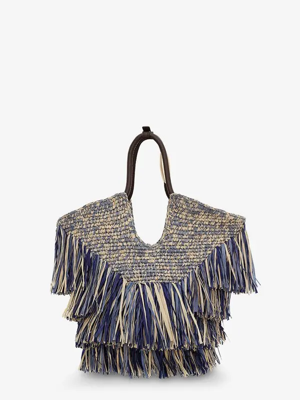 Zimmermann Goldentime Raffia Handbag
