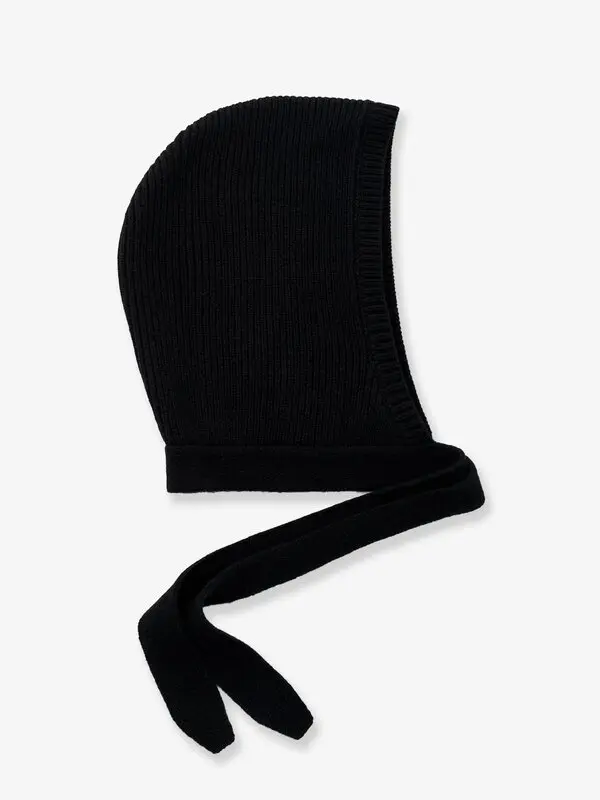 Soft Goat Cashmere Bonet - Black