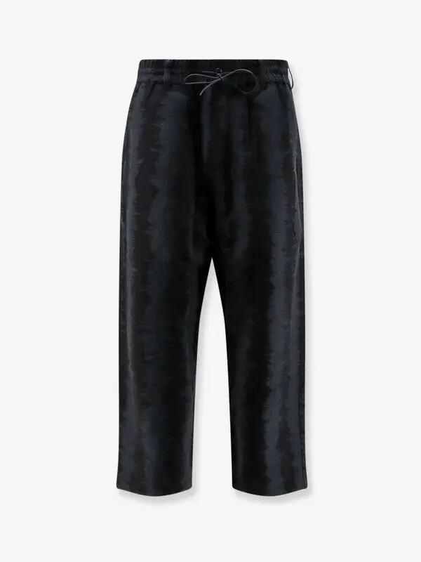 ADIDAS Y-3 Oversize Viscose, Cotton And Linen Trousers
