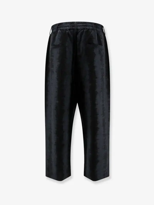 ADIDAS Y-3 Oversize Viscose, Cotton And Linen Trousers