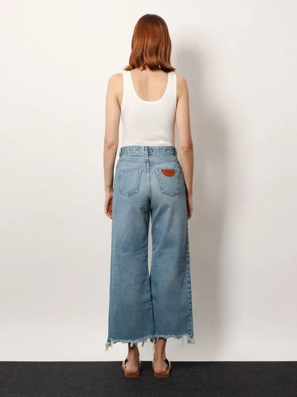 Chloé Ribbed Cotton Tank Top