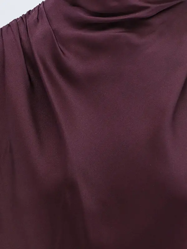 Vince Stretch Viscose And Silk Shirt