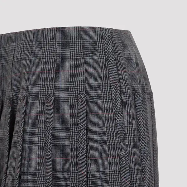 Thom Browne Low Rise Mini Narrow Pleated Skirt