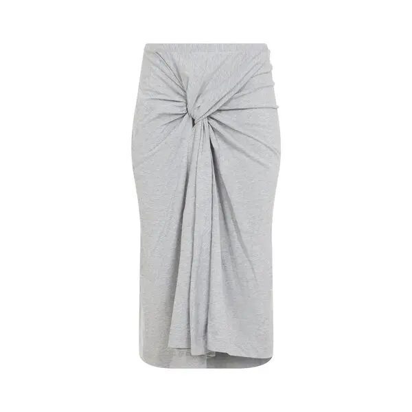 Dries Van Noten Hemellana Midi Skirt - Gray