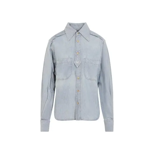 Celine Cotton Shirt - Blue