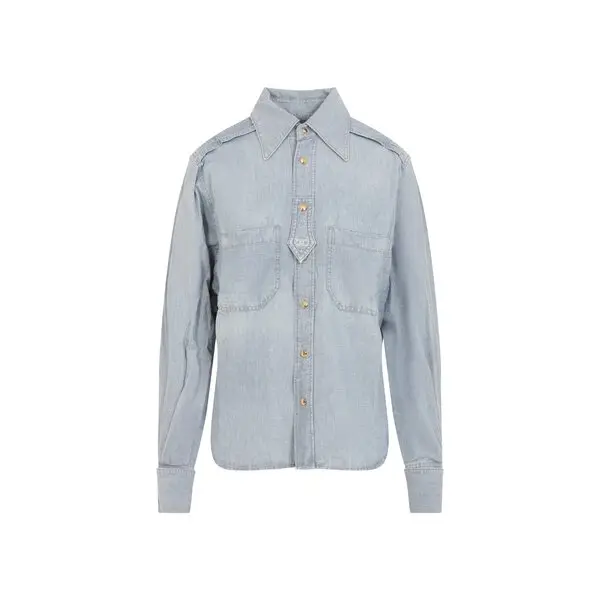 Celine Cotton Shirt - Blue