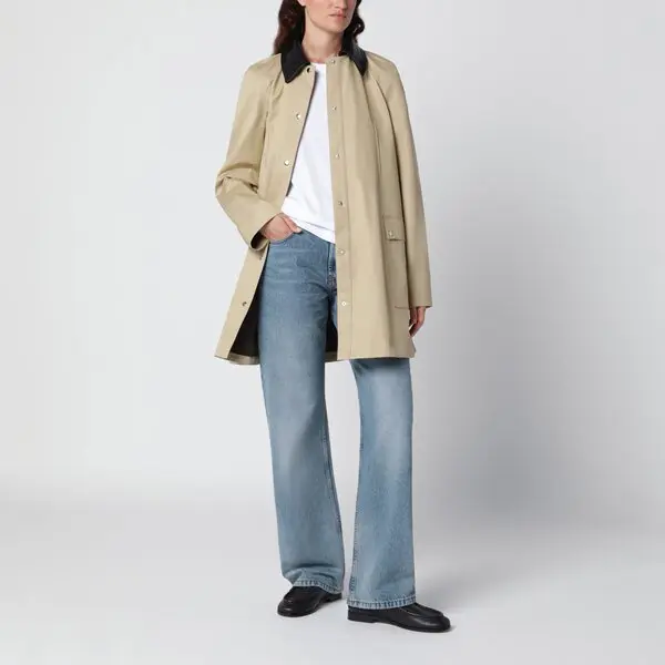 CORDERA Voluminous Camel Cotton Coat