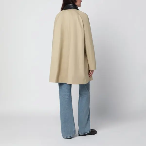 CORDERA Voluminous Camel Cotton Coat