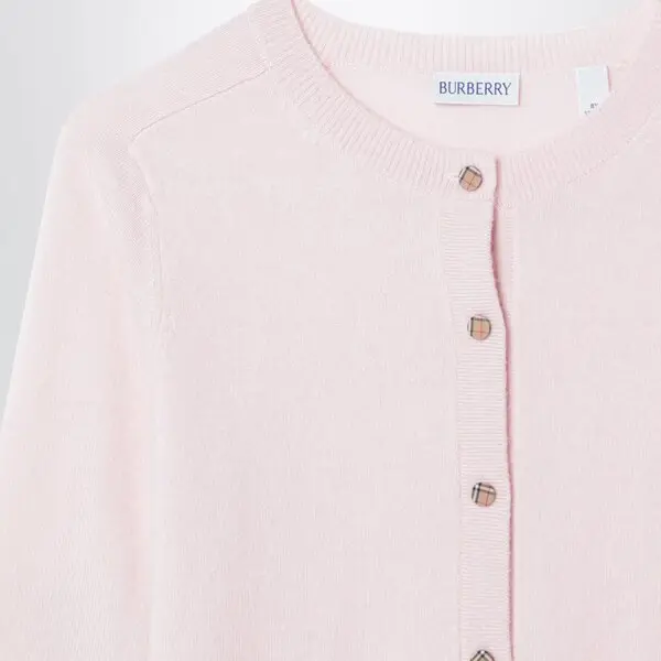 Burberry Cardigan In Wool And Cashmere