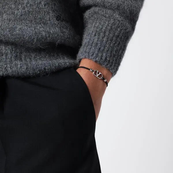 Valentino Garavani Vlogo Signature Cord Bracelet