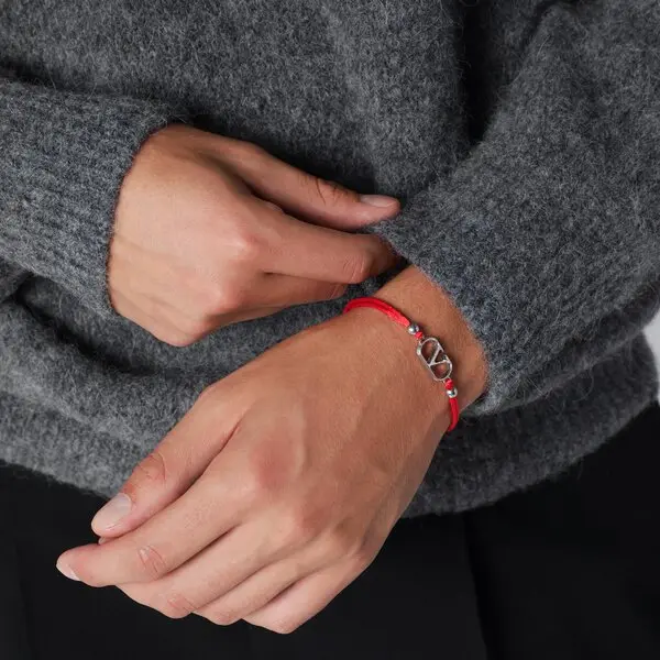 Valentino Garavani Vlogo Signature Cord Bracelet