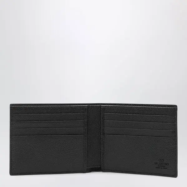Valentino Garavani Vlogo Signature Wallet In Grained Leather