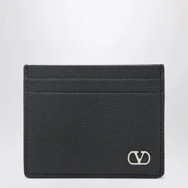 Valentino Garavani Leather Card Holder With Logo
