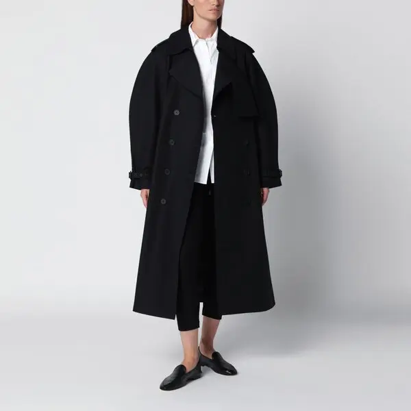 ANINE BING Pascale Cotton Maxi Trench Coat