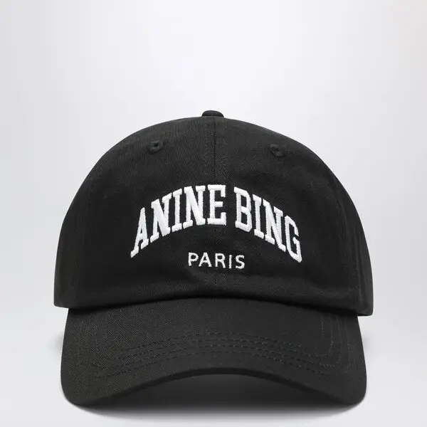 ANINE BING Jeremy Cotton Baseball Cap - Black