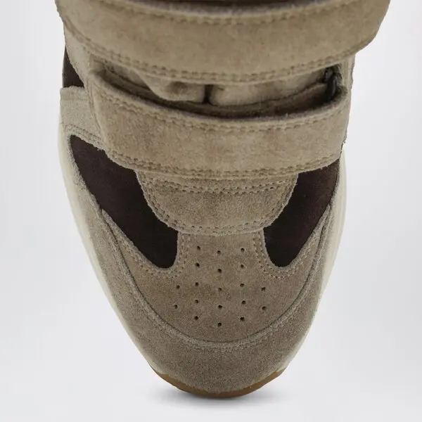 Isabel Marant Étoile Balskee Sneakers In Sand/chocolate Suede - Beige