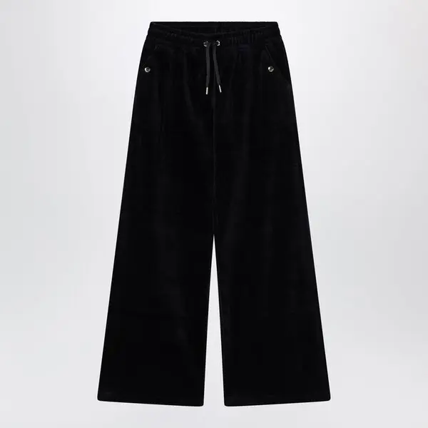 Chloé Navy Cotton Velvet Track Pants