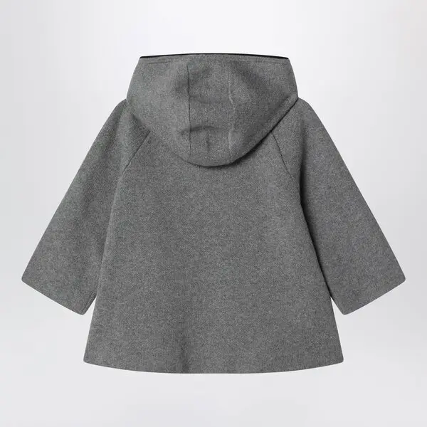 Chloé Melange Cape In Cotton And Wool