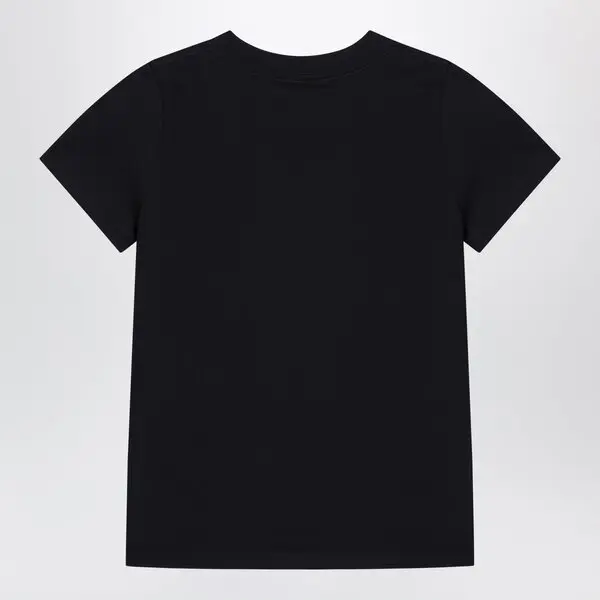 Chloé Navy Cotton T-shirt With Logo Print - Blue