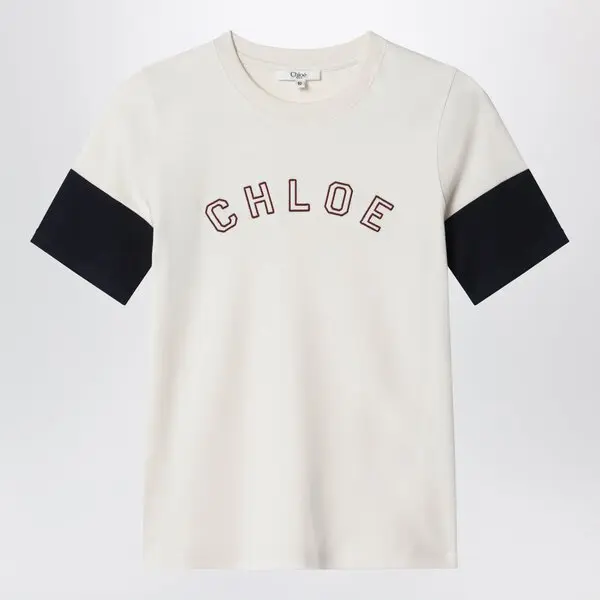 Chloé Ivory Cotton T-shirt - White
