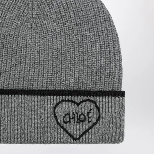Chloé Melange Cotton And Wool Hat