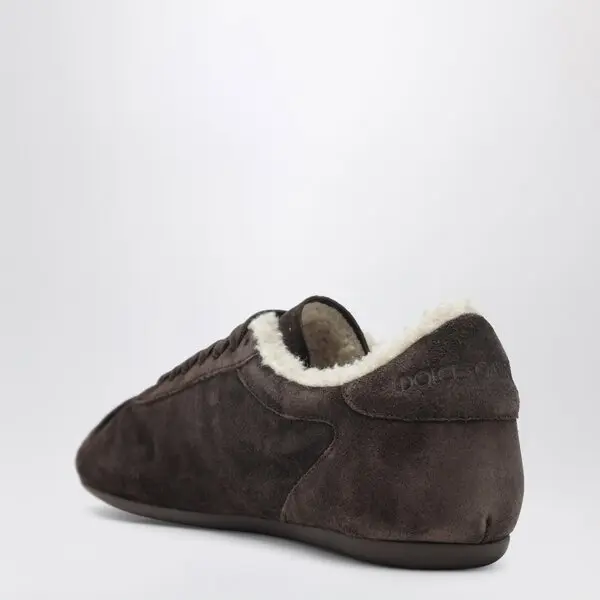 Dolce & Gabbana Ebony Ballet Sneaker In Suede
