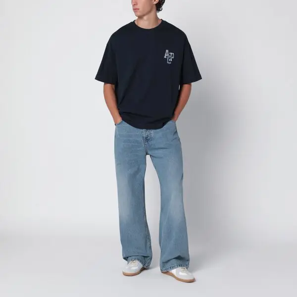 A.p.c. Bruno Navy Cotton T-shirt