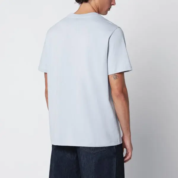 A.p.c. Rue Madame T-shirt In Blue Cotton - Light Blue