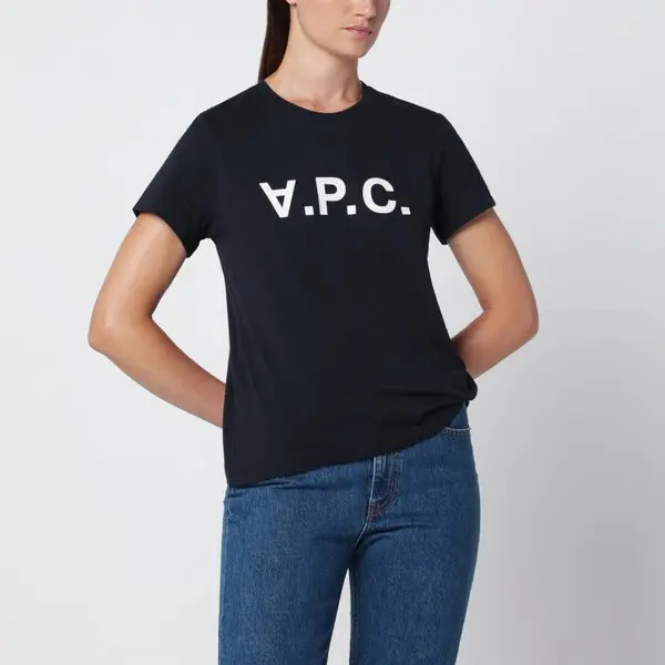A.p.c. Navy Cotton T-shirt