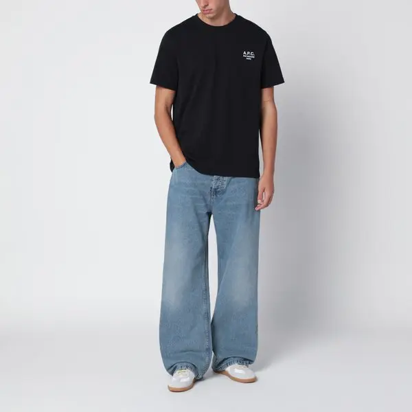 A.p.c. Rue Madame T-shirt In Cotton - Black