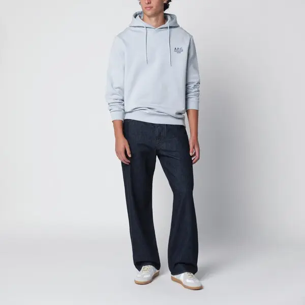 A.p.c. Blue Cotton Hoodie - Light Blue