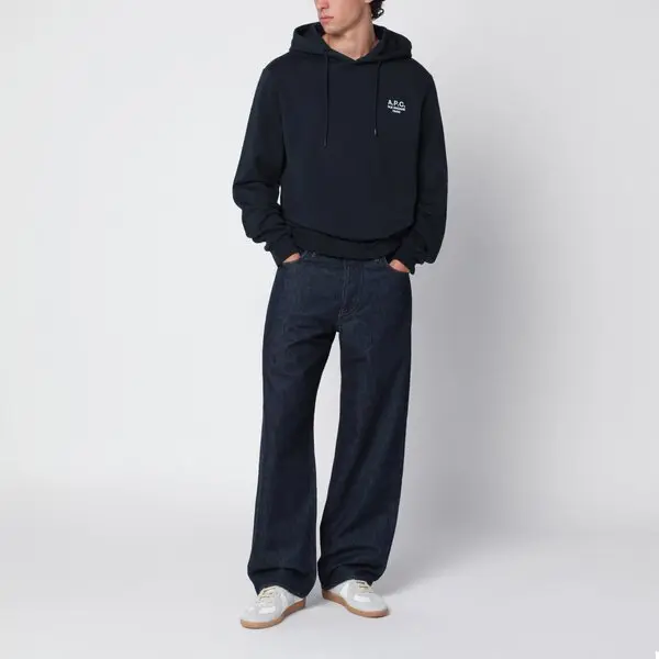 A.p.c. Navy Cotton Hoodie