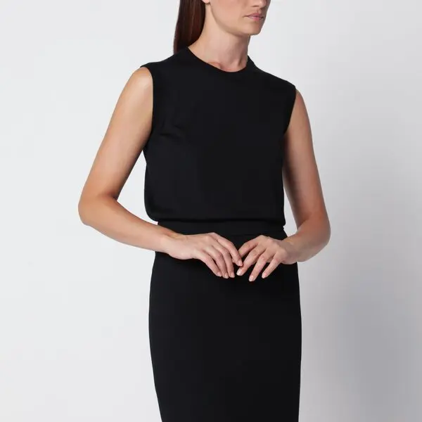 Dolce & Gabbana Cashmere And Silk Top - Black