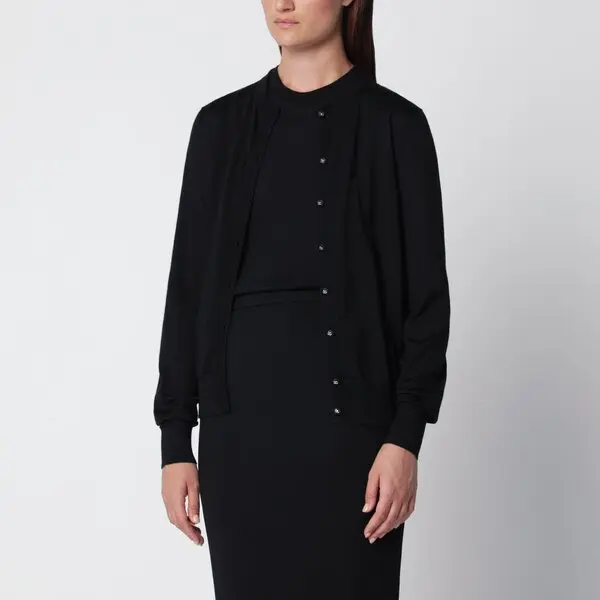 Dolce & Gabbana Cashmere And Silk Cardigan - Black