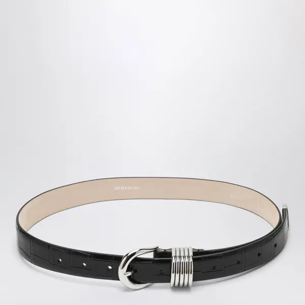DEHANCHE Hollyhock Belt /silver In Leather - Black