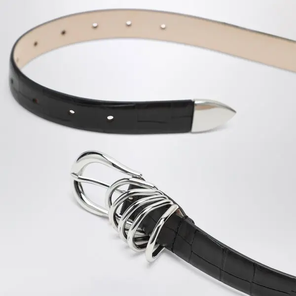 DEHANCHE Hollyhock Belt /silver In Leather