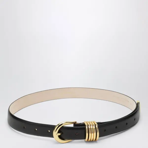 DEHANCHE Hollyhock Belt /gold In Leather - Black