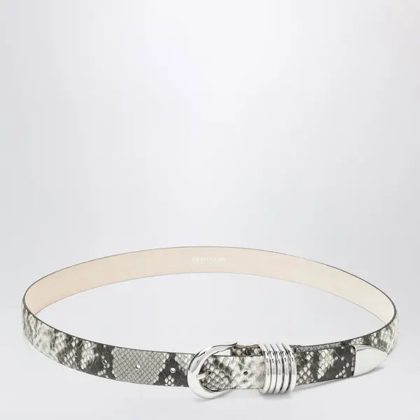 DEHANCHE Hollyhock Belt In Python-effect Leather - Print
