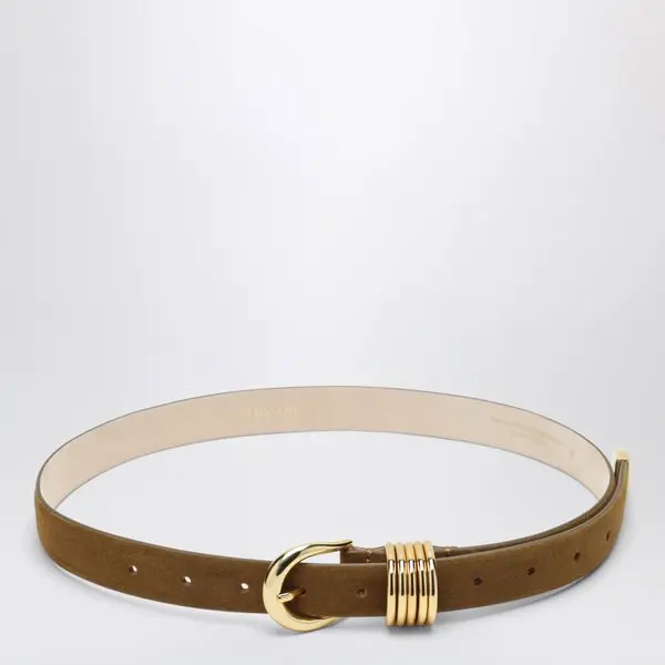 DEHANCHE Hollyhock Belt Light /gold In Suede - Brown