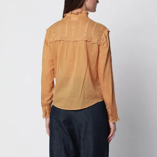 Isabel Marant Étoile Lonzie Caramel Cotton Shirt