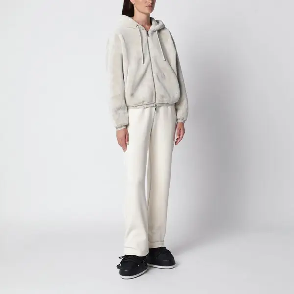 Moose Knuckles Eaton Bunny Reversible Jacket In Alabaster