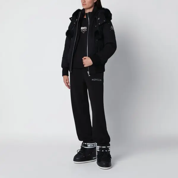 Moose Knuckles Debbie Original Hooded Bomber Jacket