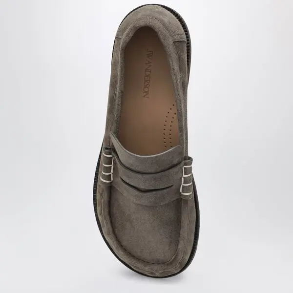 JW Anderson Taupe Suede Loafers