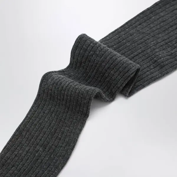 Max Mara Ribbed Tights In Cotton Blend
