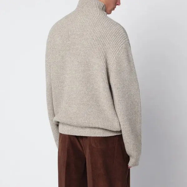 LEMAIRE Yak And Alpaca Turtleneck Sweater - Beige